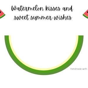 Kids Summer Craft / Watermelon Kisses Handprints / Seasonal Keepsake ...