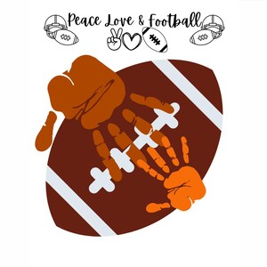 Fall & Football Handprint Art / Several Designs: in My/our Football Era ...