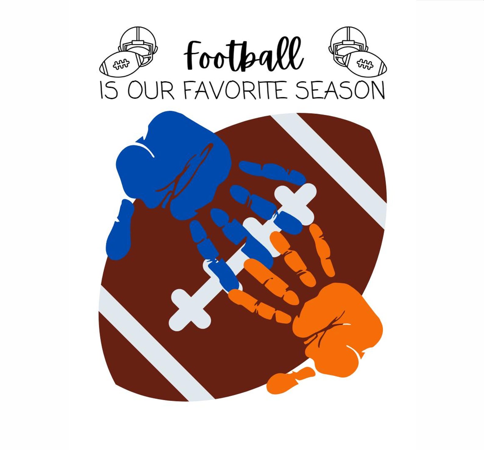 Fall & Football Handprint Art / Several Designs: in My/our Football Era ...
