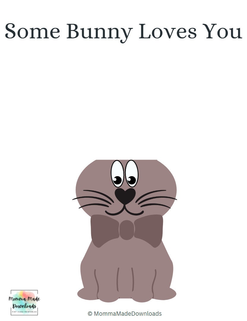 Some Bunny Loves You Easter Handprint Footprint Art / DIY Spring Craft ...