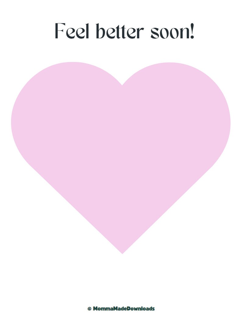 Get Well Soon Handprint Art: DIY Poetry Craft (PDF Download) - Etsy