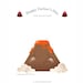 Father's Day Volcano I/we Lava You Handprint Art /two Colors Options ...
