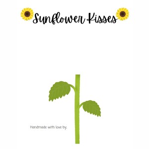 Sunflower Hand Print Fingerprint Summer Keepsake: DIY Gift-able Art ...
