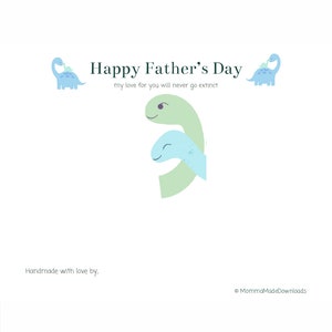 Father's Day Gift From Child / Father's Day Dinosaur Handprint Art ...