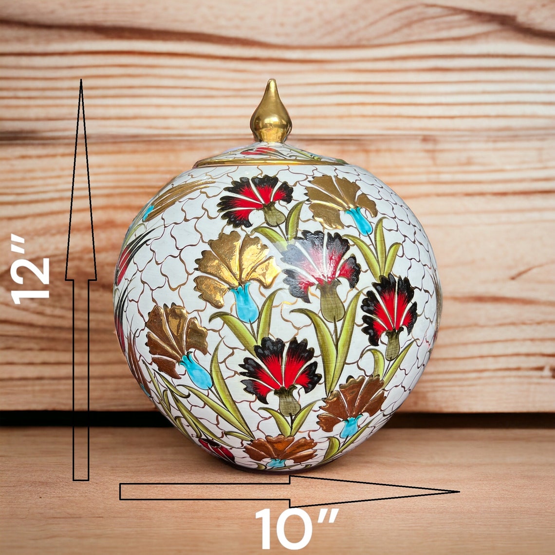 24k Gold Inlay Vase - Etsy