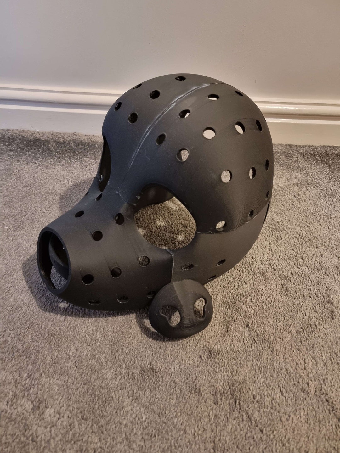 Fursuit Head / Mask Base Toon Dog / Canine Moving Jaw, Optional Nose ...