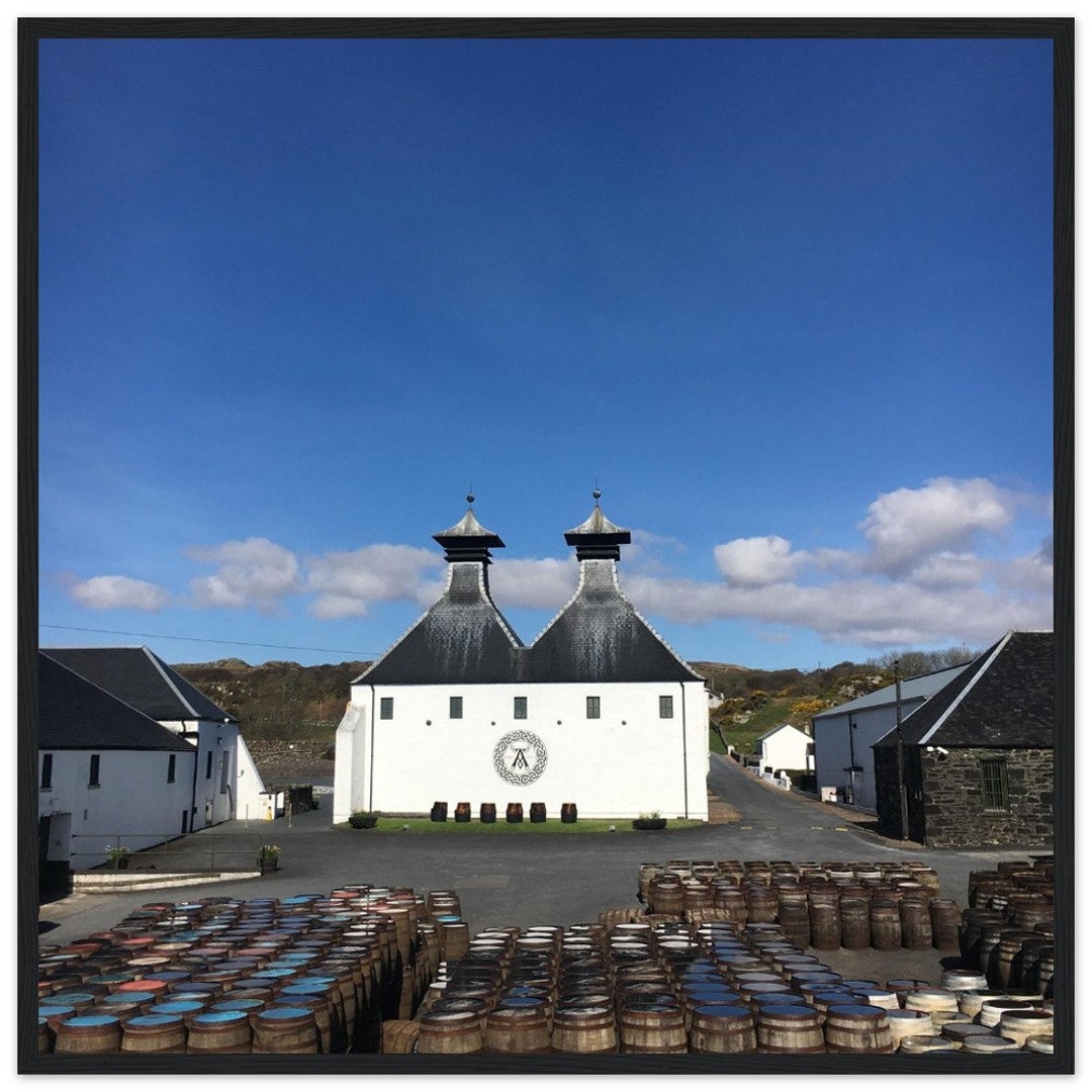 The Ardbeg Distillery, Islay. Premium Semi-glossy Paper Wooden Framed ...