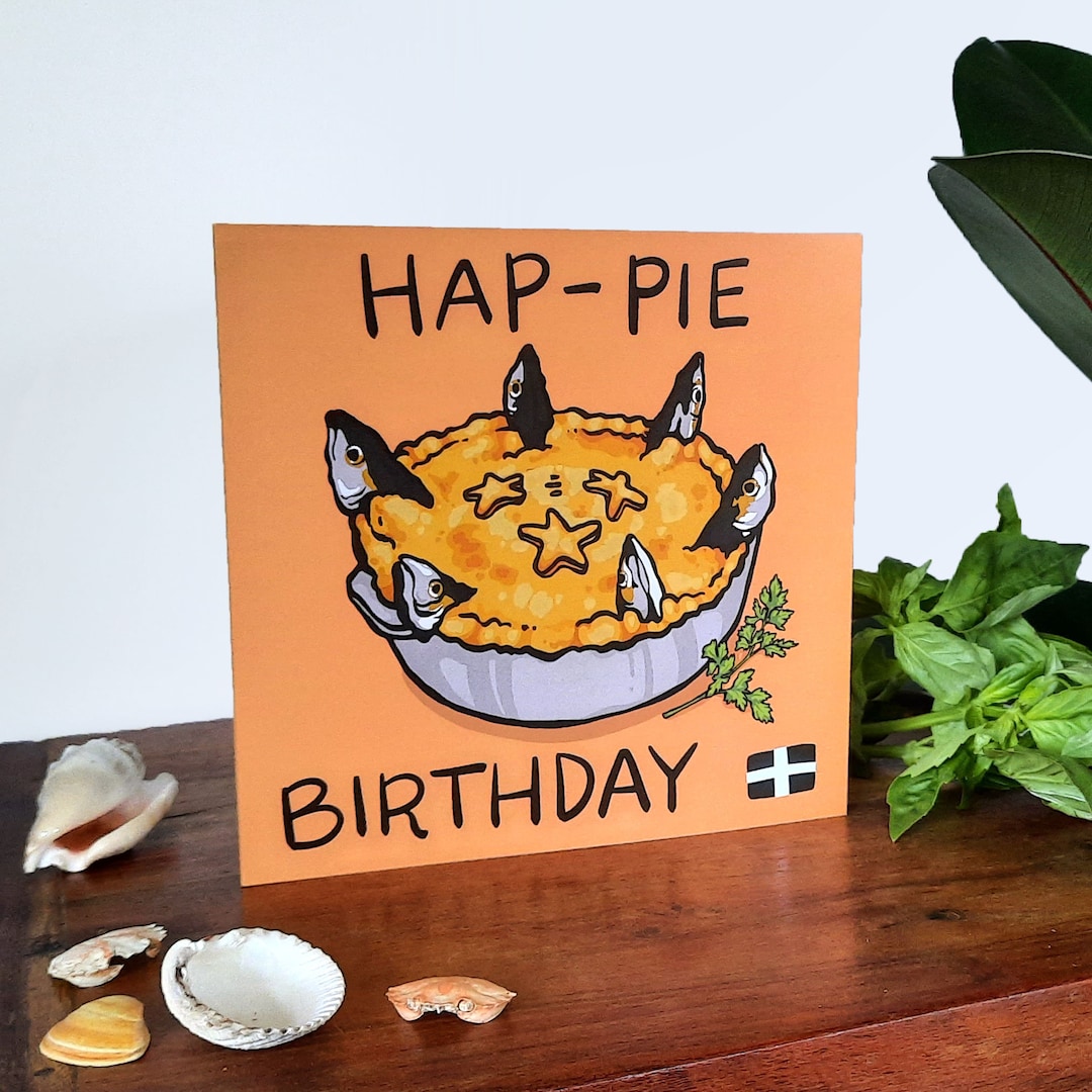 Hap-pie Birthday - Greeting Card - Etsy