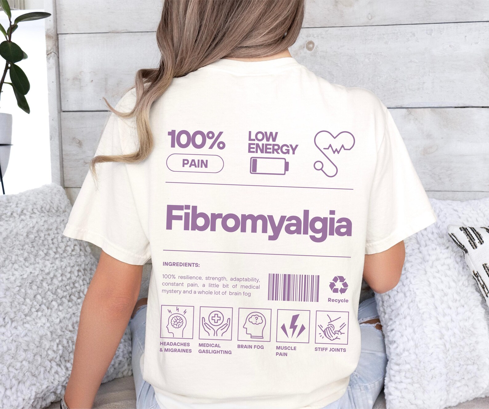 Fibromyalgia Tshirt, Chronic Illness Shirt, Chronic Pain Shirt ...