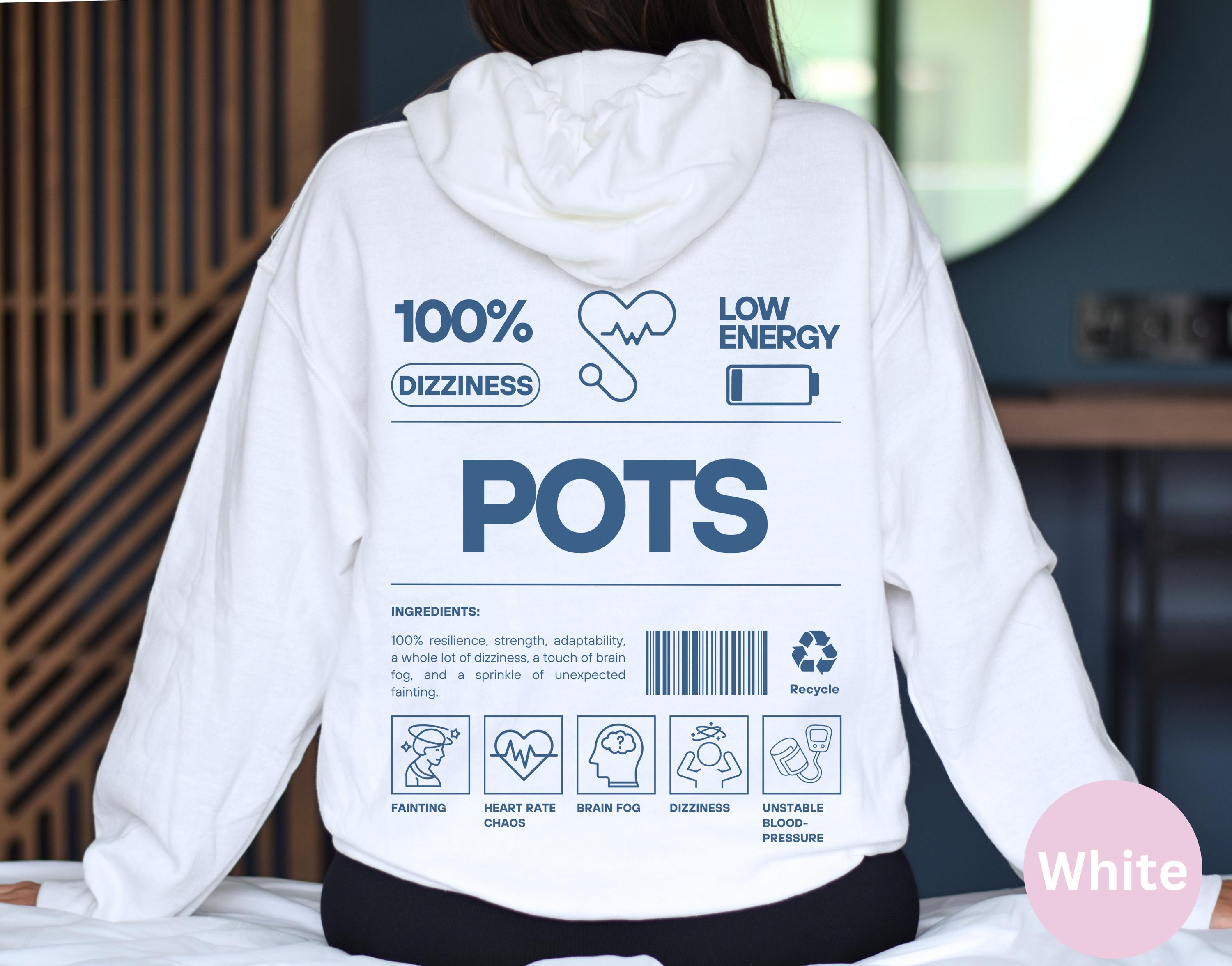 POTS Awareness Hoodie, Symptom Potsie Postural Orthostatic Tachycardia ...
