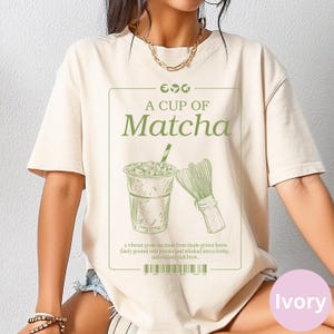 Matcha Latte Shirt, Aestetic Matcha Set Shirt, Gifts for Matcha Lovers ...