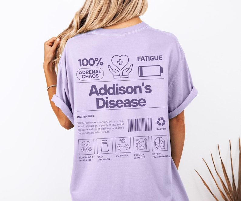 Addisons Disease Tshirt, Addisons Disease Awareness Shirt Light Blue ...