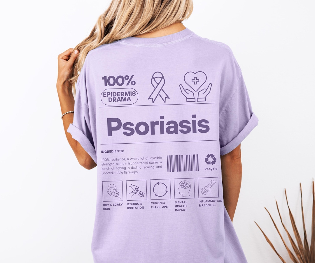 Psoriasis Awareness Shirt, Fight Psoriasis Warrior Walk Tees, Purple ...