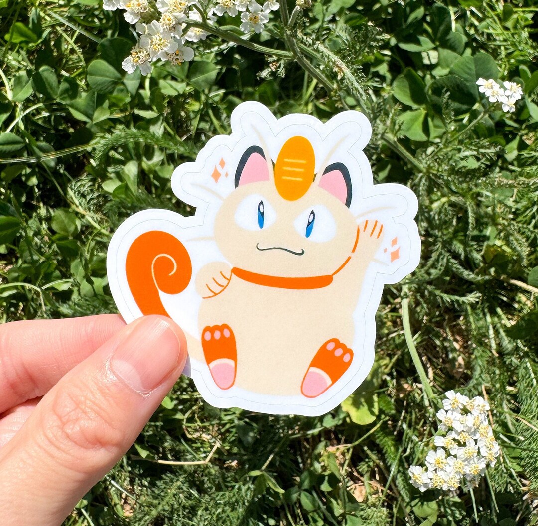 Meowth Sticker | Meowth Sticker | Team Rocket | Pokemon Vinyl Sticker ...