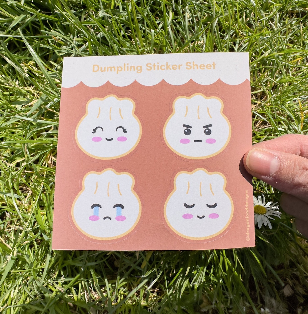 Dumpling Emoji Sticker Sheet Banh Bao Sticker Sheet Dumpling Emojis ...