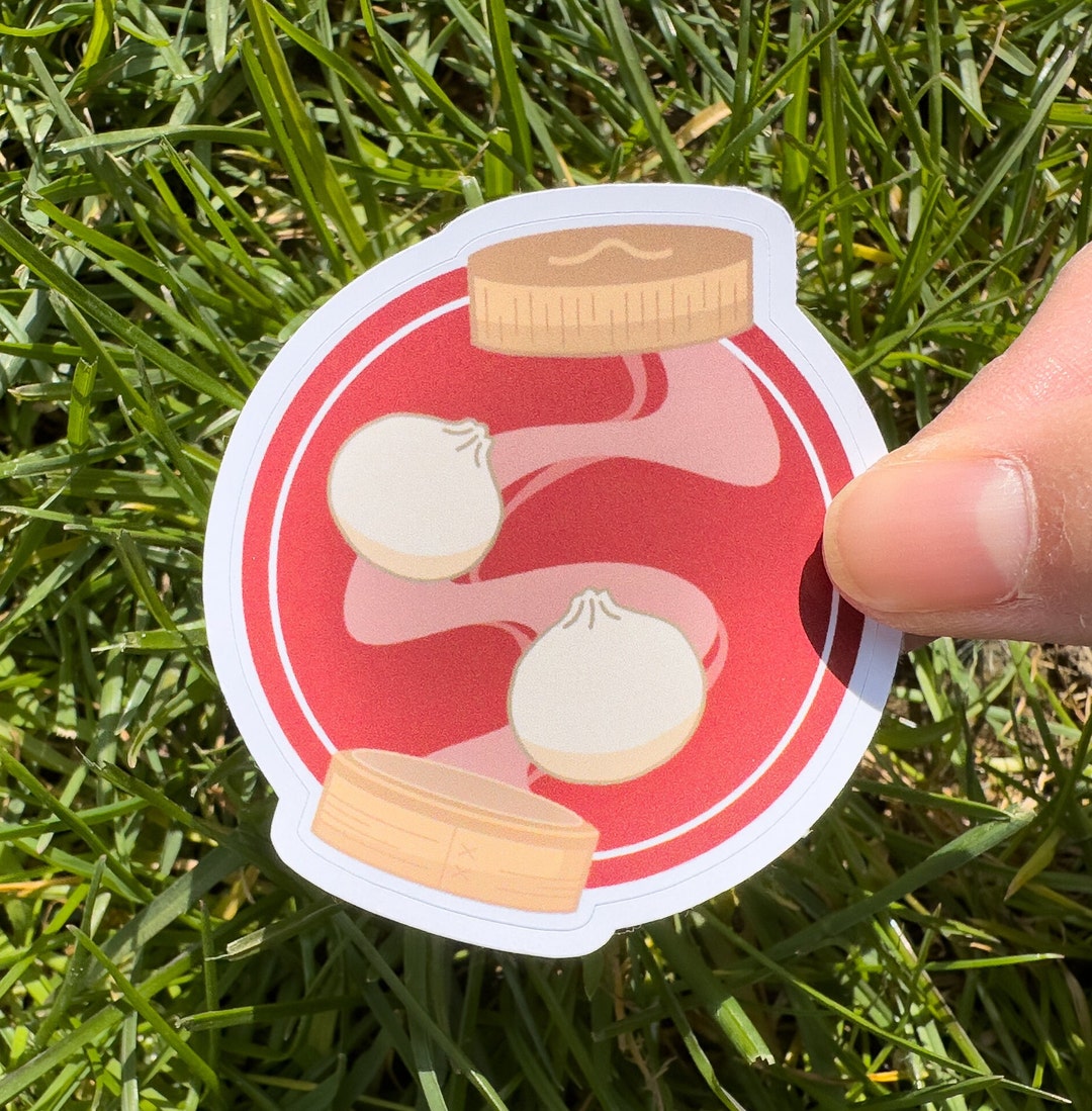 Banh Bao Sticker Dumpling Sticker Asian Dumplings Bamboo Steamer ...