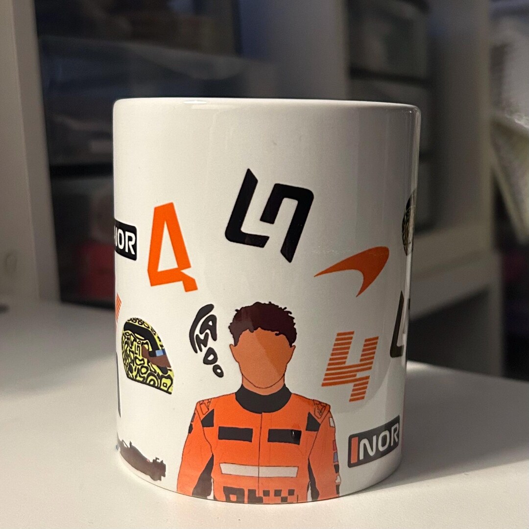 Lando Norris LN4 Mug - Formula 1 Fan Gift - Etsy UK