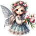 18 JPG Watercolor Spring Fairy Clipart, Fairy Printables, Valentines ...