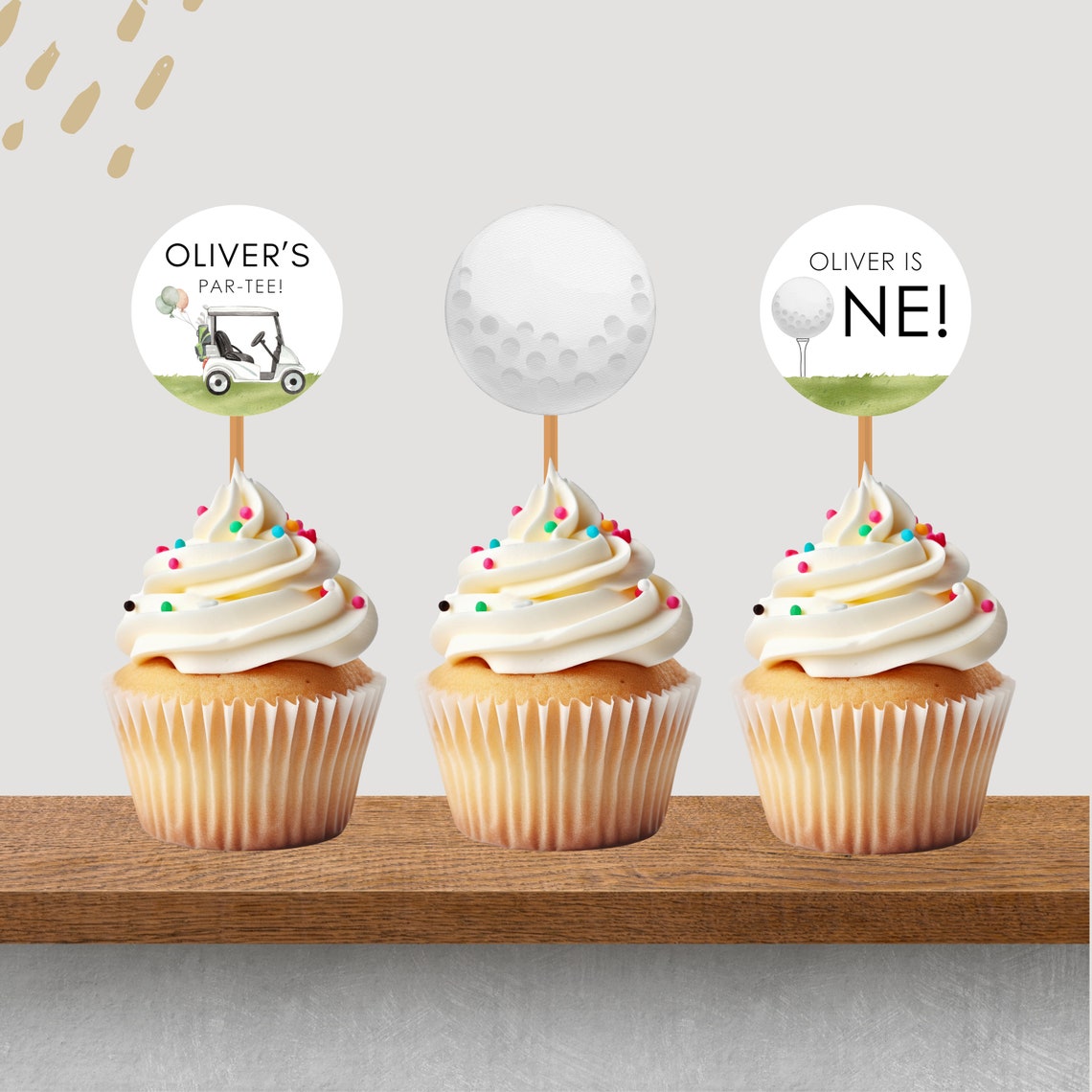 Editable Hole in One Monthly Banner, Hole in One Birthday Party, Golf ...