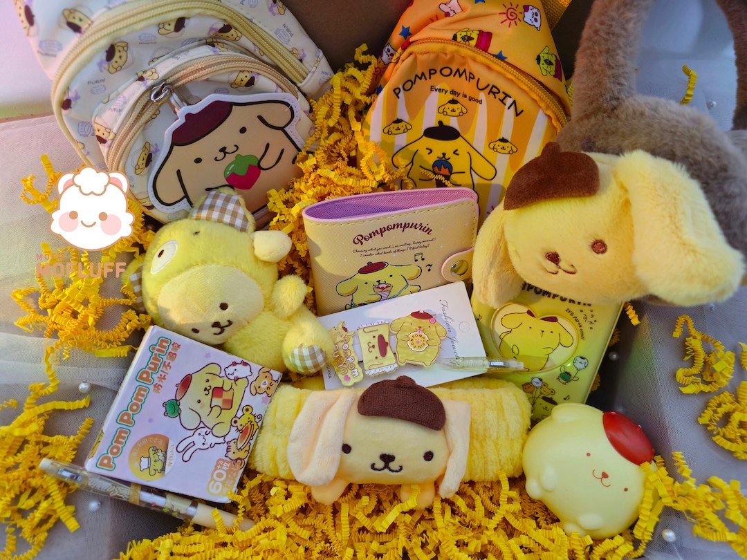 Pompompurin Cute Kawaii Mystery Box Sanrio Gift Box Stationery Box ...