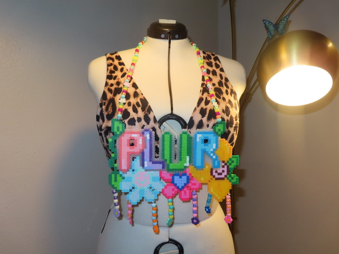 PLUR Perler Kandi Necklace - Etsy