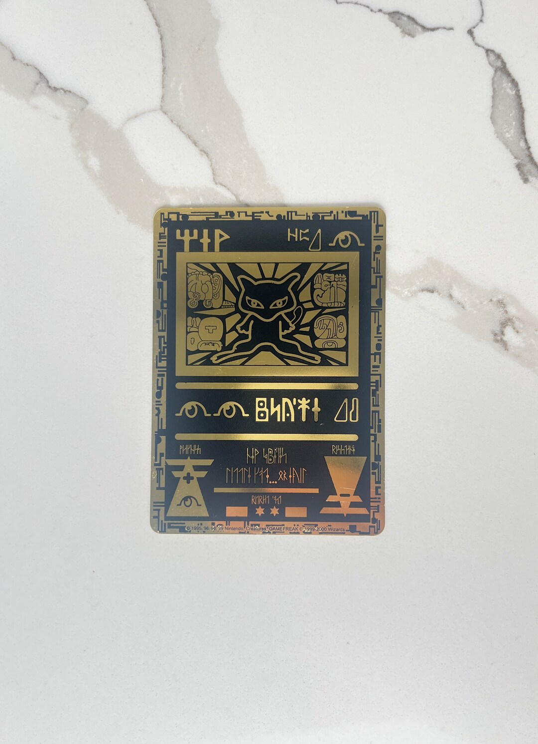 Ancient Mew Gold Metal Proxy Card Handmade Replica - Etsy