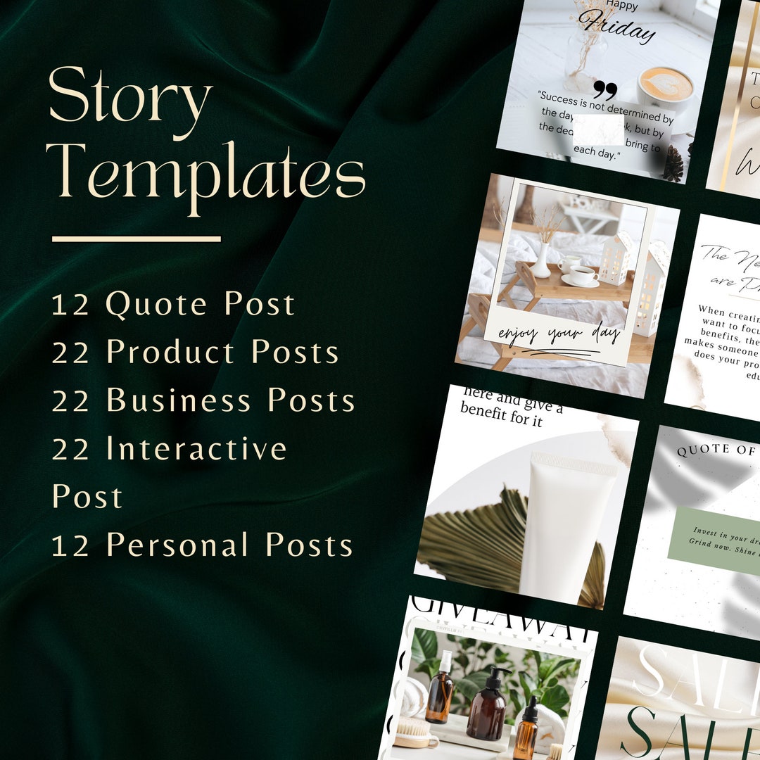 90 Social Media Story Templates - Etsy