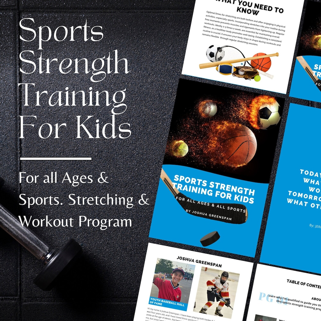 Sports Strength Training for Kids - Etsy