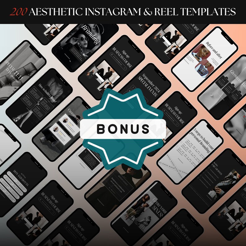 Dark Mode Content Calendar Social Media Calendar Planner Template BONUS ...