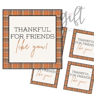 Thankful for Friends Like You Gift Tag | DIGITAL DOWNLOAD | Host Thank ...