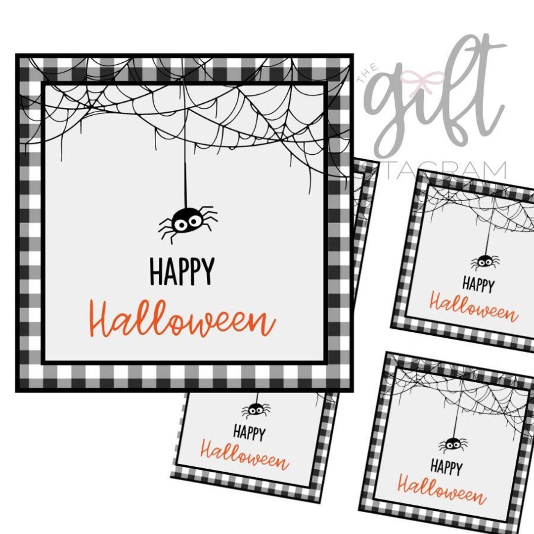 Happy Halloween Gift Tag | DIGITAL DOWNLOAD | Halloween ] Gift Tag ...