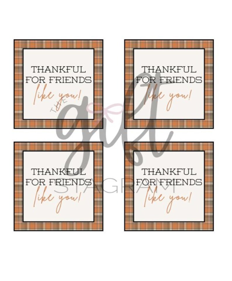Thankful for Friends Like You Gift Tag | DIGITAL DOWNLOAD | Host Thank ...