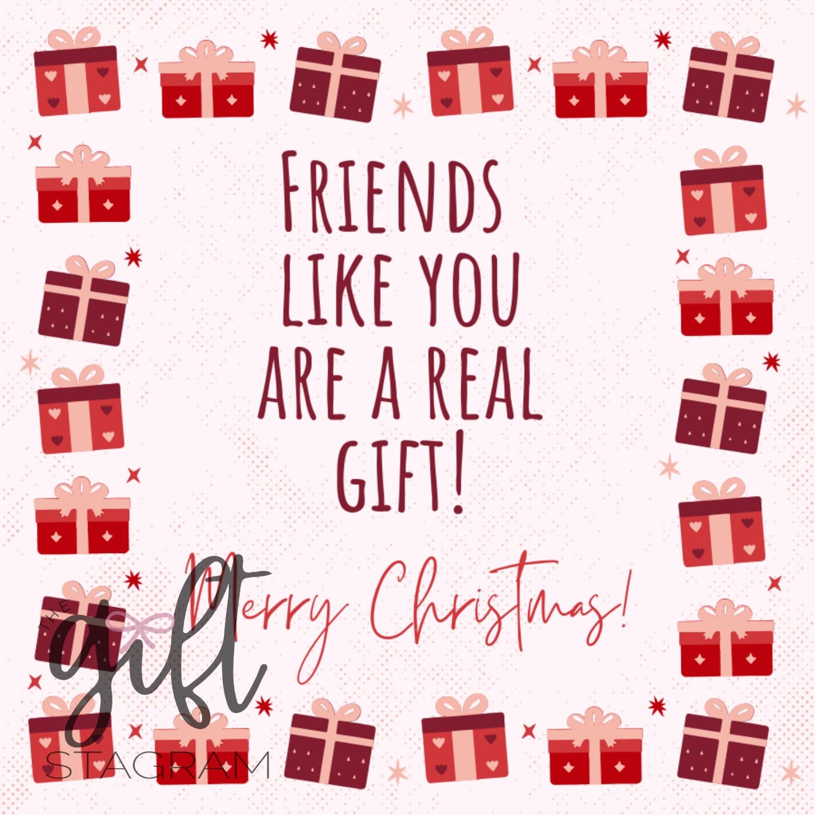 Friends Like You Are a Real Gift Tag | DIGITAL DOWNLOAD | Friendship ...