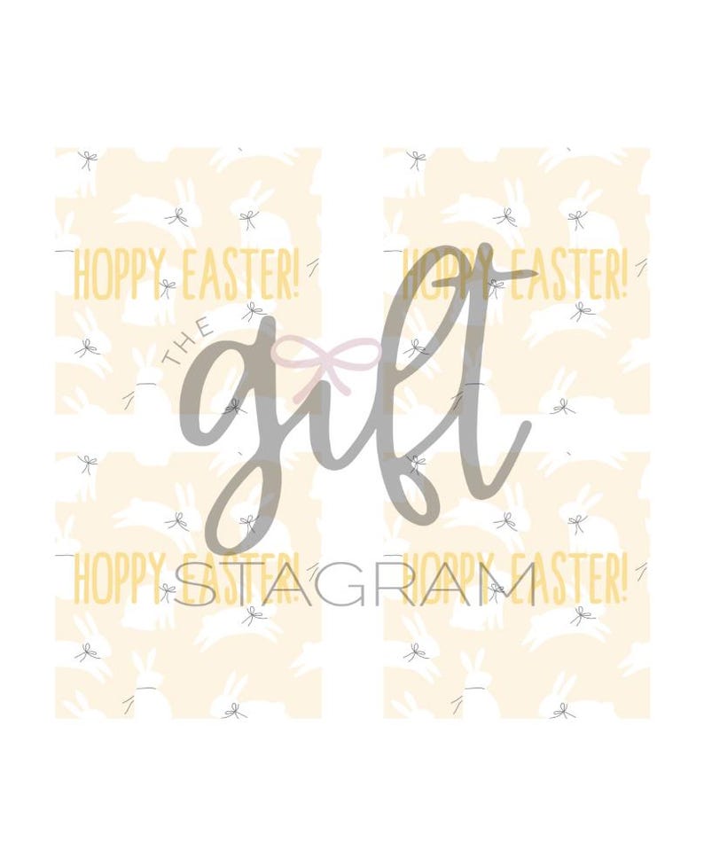 Hoppy Easter Gift Tag | DIGITAL DOWNLOAD | Easter Gift Tag | Printable ...