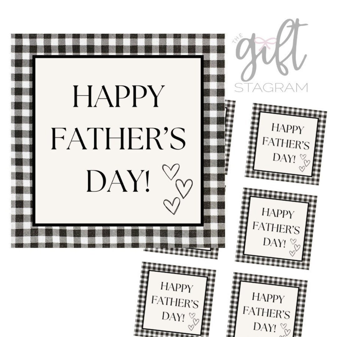 Happy Father's Day Gift Tag | DIGITAL DOWNLOAD | Printable Gift Tag ...