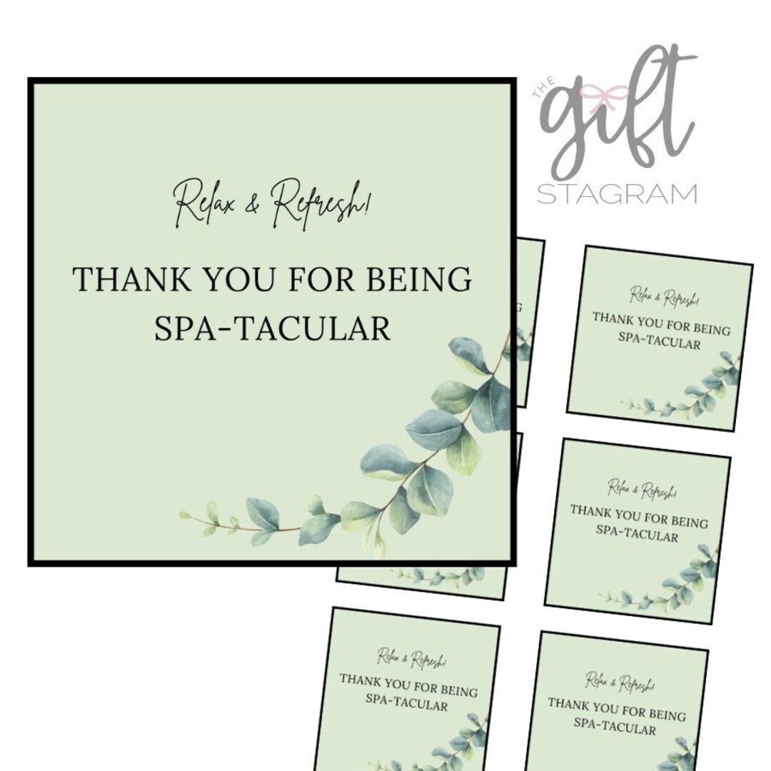 Thank You for Being Spa-tacular Gift Tag | DIGITAL DOWNLOAD | Teacher's ...