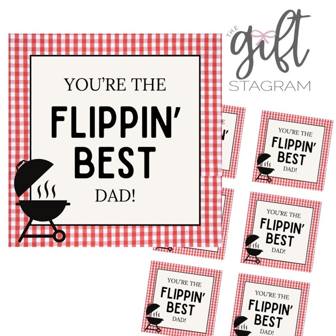 You're the Flippin' Best Dad Gift Tag | DIGITAL DOWNLOAD | Printable ...
