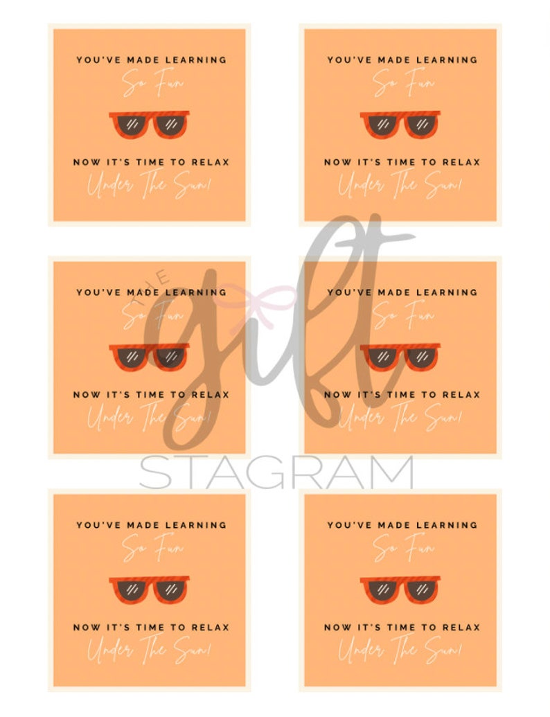 You've Made Learning so Fun, Now It's Time to Relax Under the Sun Gift ...