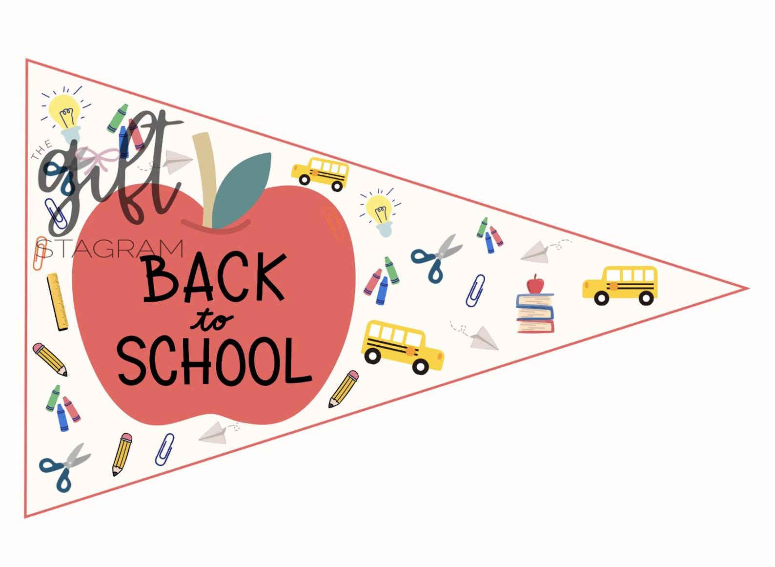 Pennant Flag Printable | Back to School Pennant Flag | Back to School ...