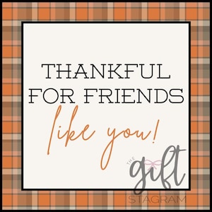 Thankful for Friends Like You Gift Tag | DIGITAL DOWNLOAD | Host Thank ...
