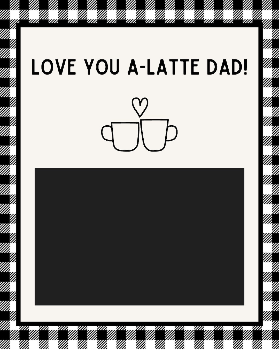 Love You A-latte Dad Gift Tag | Father's Day Gift Ideas | Tag for Gift ...