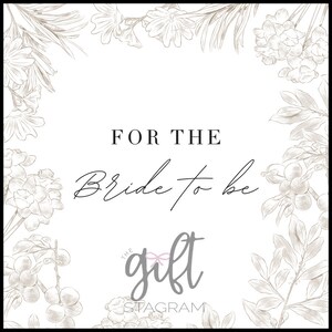 For the Bride to Be Gift Tag | DIGITAL DOWNLOAD | Bride to Be Gift Tags ...