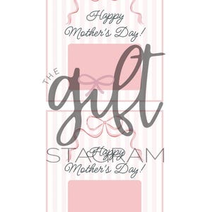 Happy Mother's Day! Gift Tag | Mother's Day Gift Card Tag | How to Gift ...
