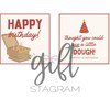 Happy Birthday Gift Tag | DIGITAL DOWNLOAD | Pink Gingham Gift Tag ...