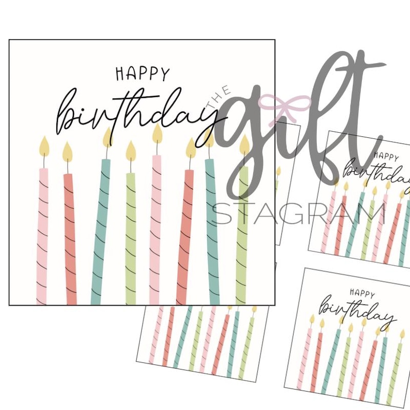 Candle Stickers 3x3 - Etsy