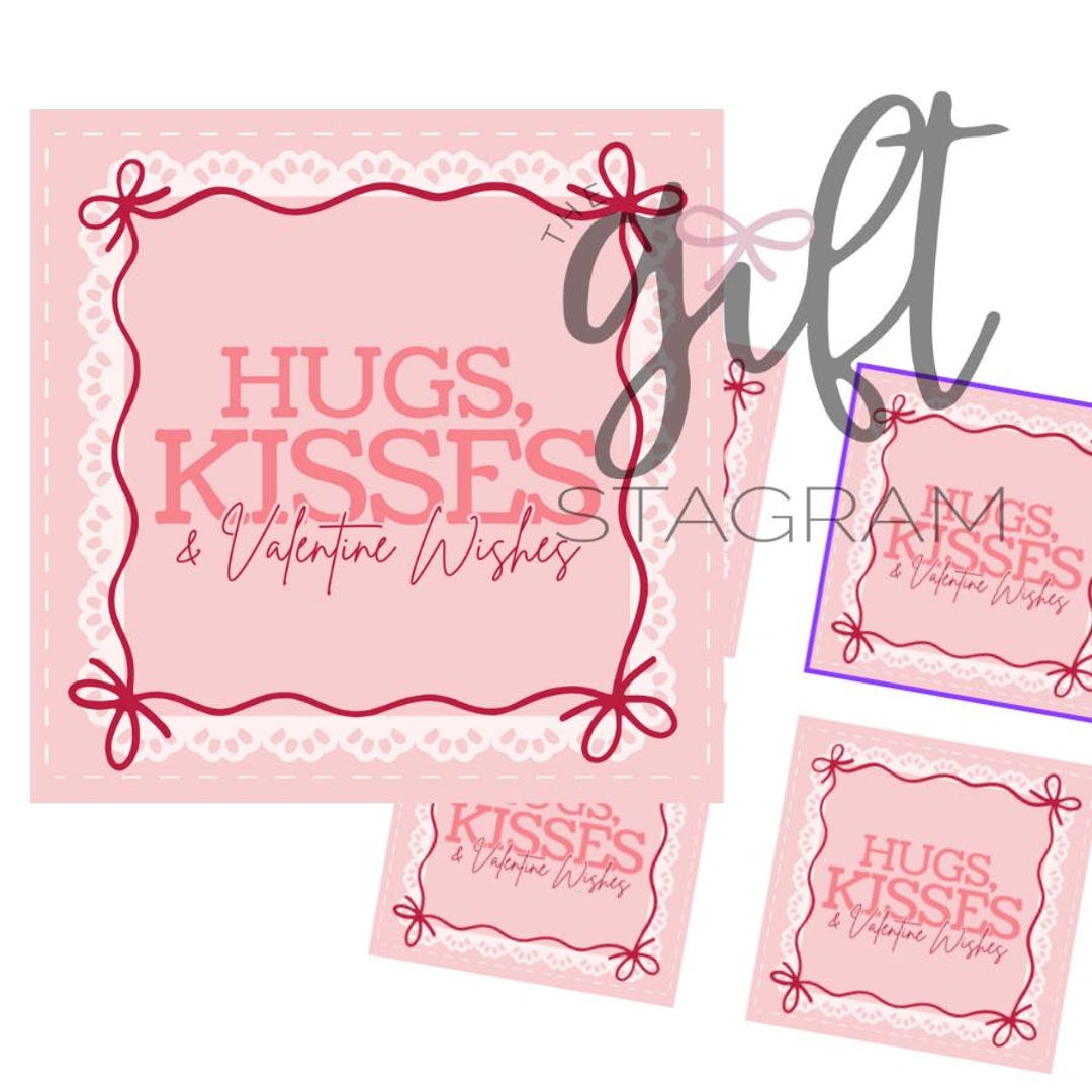Hugs, Kisses, & Valentine's Wishes Tag | Valentine's Day Cards and Tags ...