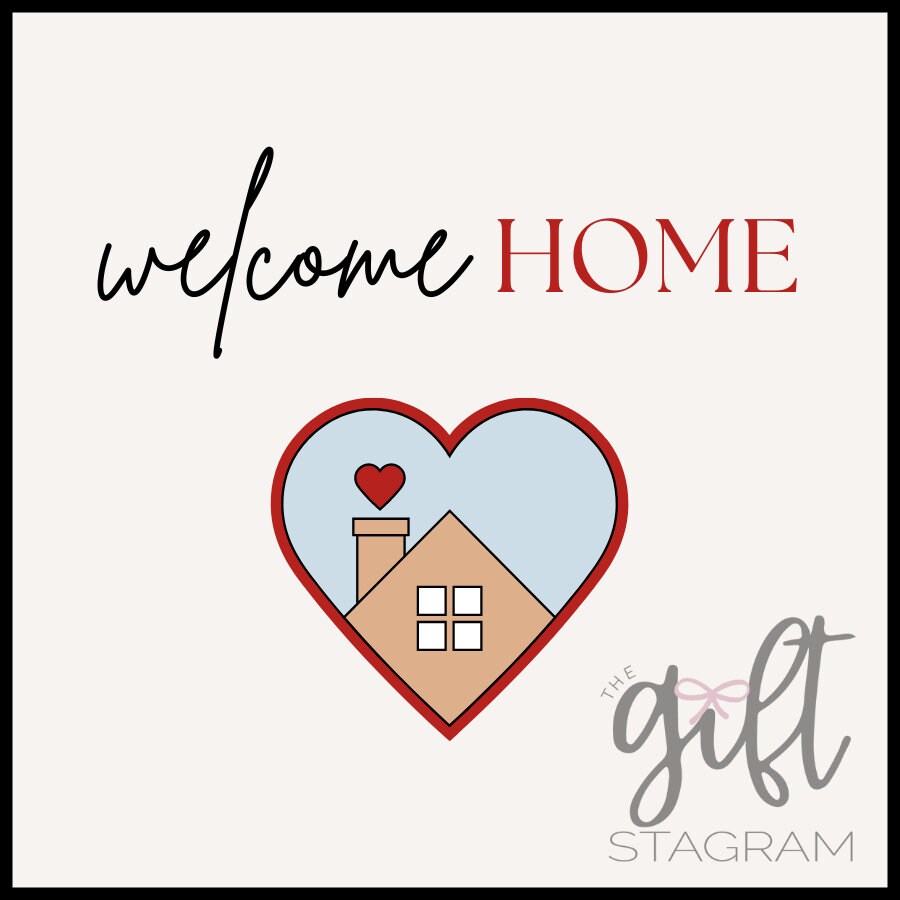 Welcome Home Gift Tag | DIGITAL DOWNLOAD | Housewarming Gift Tag ...