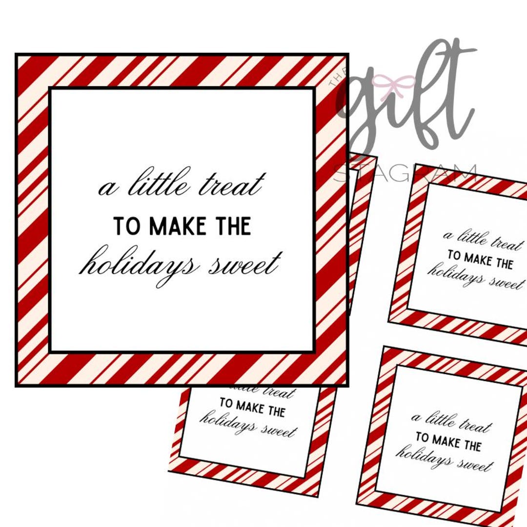 A Little Treat to Make the Holidays Extra Sweet Gift Tag | DIGITAL ...