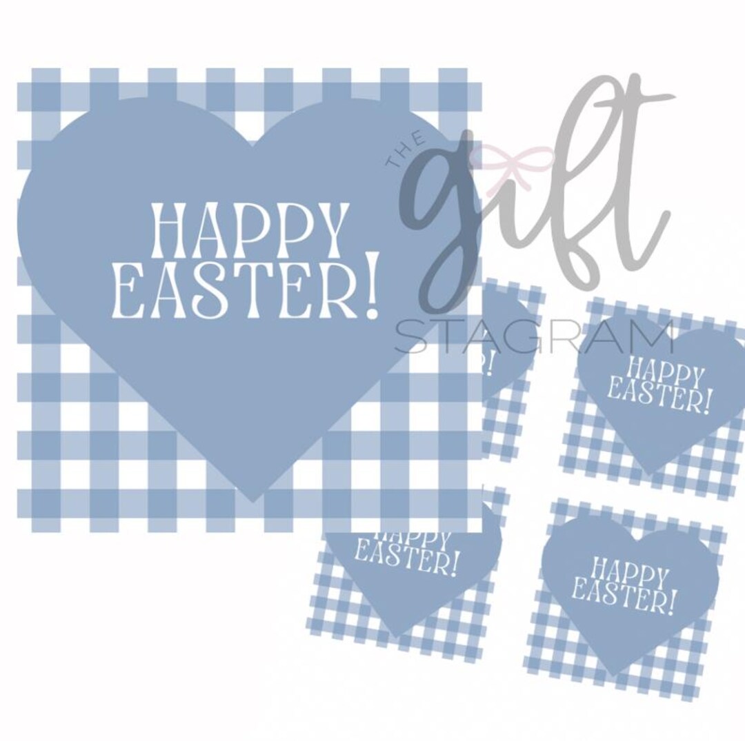 Happy Easter Gift Tag | DIGITAL DOWNLOAD | Easter Gift Tag | Easter ...