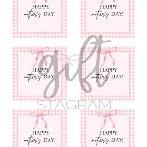 Happy Mother's Day Gift Tag | DIGITAL DOWNLOAD | Mother's Day Gift Tag ...